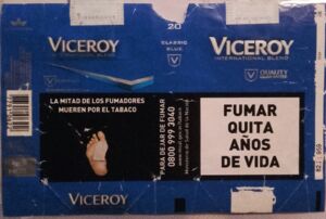 Cigarette Pack: Viceroy Classic Blue (Argentina) Col:AR-CT-0259