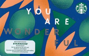 Gift Card: You are Wonderful (Starbucks, Canada(Starbucks) Col:CA-S ...
