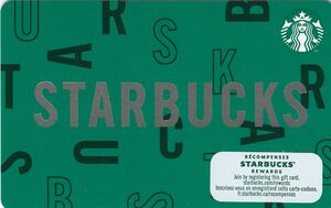 Gift Card: Green Starbucks (Starbucks, Canada(Starbucks) Col:CA-S-6178 ...