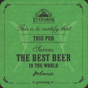 Beer Coaster: Everards (Everards, United Kingdom of Great Britain ...