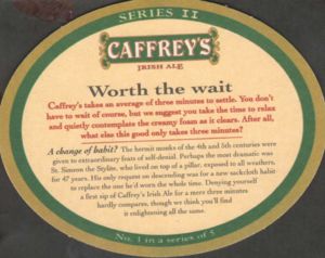Beer Coaster: Caffrey's (Thomas Caffrey Brewing, United Kingdom of ...