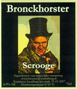 Drink Label: Bronckhorster Scrooge (Brouwerij Rodenburg, NetherlandsCol ...