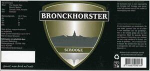 Etiqueta de bebida: Bronckhorster Scrooge (Brouwerij Rodenburg, Países ...