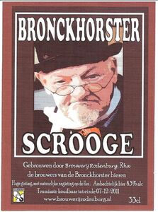 Drink Label: Bronckhorster Scrooge (Brouwerij Rodenburg, NetherlandsCol ...