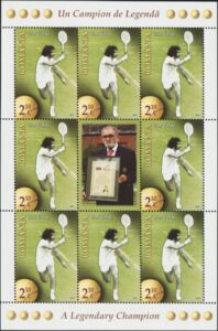 Stamp: Ion Țiriac, A Legendary Champion full pane (Romania(Ion Țiriac ...
