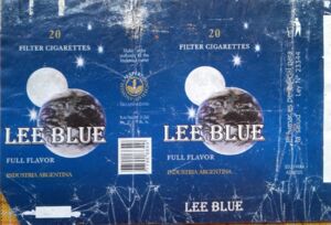Cigarette Pack: Lee Blue (ArgentinaCol:AR-CT-0283