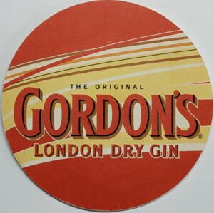 Beer Coaster: Gordon's (Diageo USVI, United Kingdom of Great Britain ...