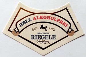 Drink Label: Riegele Hell Alkoholfrei (Brauhaus Riegele, Germany ...