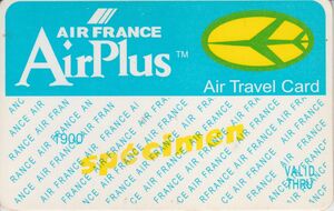 Functional Card: Air France Air Pus - Air Travel Card (specimen ...