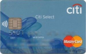 Bank Card: Citi Select - Express Card (Citibank, RussiaCol:RU-MC-0142.05