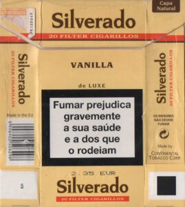 Cigarette Pack: Silverado vanulla (PortugalCol:PT-CT-0087