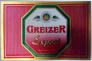 Drink Label: Greizer Export (Vereinsbrauerei Greiz GmbH, Germany ...