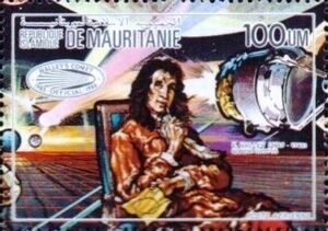 Stamp: Edmond Halley, Giotto (Mauritania(Haley's Comet) Mi:MR 893