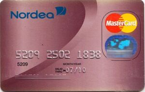 Bank Card: Nordea (Nordea Bank Polska S.A., PolandCol:PL-MC-0525