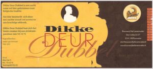 Drink Label: Dikke Deur Dubbel (Brouwerij het Levenswater ...