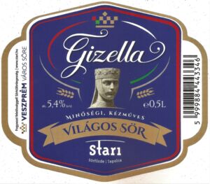 Drink Label: Gizella (Stari Sörfőzde Tapolca, HungaryCol:HU-BEER-001824