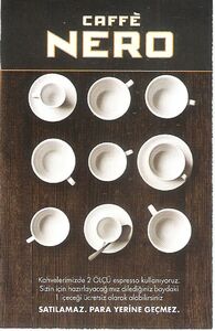 Gift Card: Espresso (Caffé nero, Türkiye (Turkey)(Caffe Nero) Col:TR ...