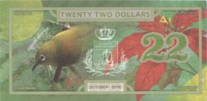 Banknote: 22 Dollars (Fantasy Issues(Oceans) Col:IO-22