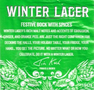 Drink Label: Samuel Adams Winter Lager (Boston Beer Co., United States ...