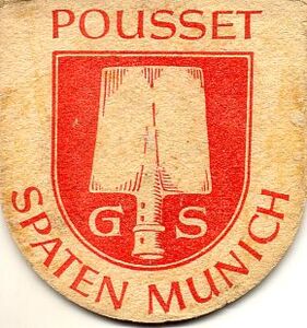 Sous-bock de bière: Spaten Pousset (Spaten-Franziskaner-Bräu GmbH ...
