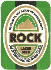 Drink Label: Rock (Jos International Breweries Plc., NigeriaCol:NG-BEER ...