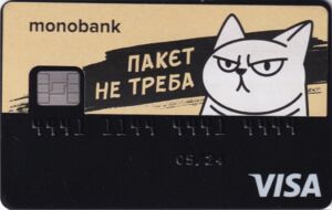 Bank Card: VISA monobank (Universal Bank, UkraineCol:UA-VI-0748