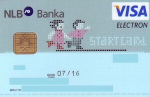 Bank Card: Nlb Visa Electron Debit Start (NLB Banka, SerbiaCol:RS-VE-0007
