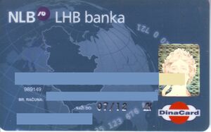 Bank Card: Nlb Dina Card (NLB Banka, SerbiaCol:RS-GM-0005 💳