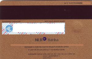 Bank Card: Nlb Maestro Gold (NLB Banka, SerbiaCol:RS-MS-0002