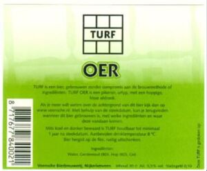 Drink Label: Turf Oer (Veensche Bierbrouwerij, NetherlandsCol:NL-BEER ...