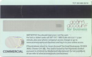 Bank Card: Acorn Acccount Business Mastercard (Acorn Acccount, United ...