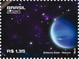 Stamp: Neptune (Brazil(Solar System (2020)) Mi:BR 4671,Sn:BR 3438d,RHM ...