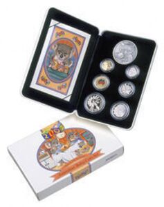 Coin: Various Dollars (Baby proof set 2002) (Australia(1995~Today ...