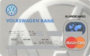 Bank Card: Volkswagen Bank MC (Volkswagen Bank, Germany, Federal ...