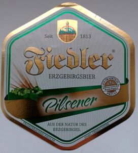 饮料标签: Fiedler Pilsner (Privatbrauerei Fiedler, 德国Col:DE-BEER-004192 🏷️