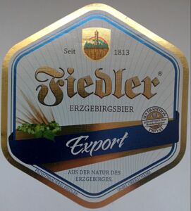Drink Label: Fiedler Export (Privatbrauerei Fiedler, Germany, Federal ...