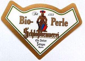 Drink Label: Bio-Perle (Schlossbrauerei Stelzer, Fattigau, Germany ...