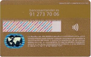 Bank Card: Santander (Banco de Santander, SpainCol:ES-MC-0350.05