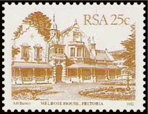 Stamp: Melrose House, Pretoria (South Africa(Definitive Issue ...