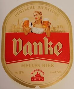 Etiqueta de bebida: Danke Helles Bier (Tatspirtprom OAO, RusiaCol:RU ...
