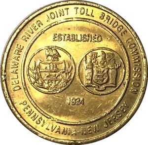 Token: Delaware River Toll / Bridge Token (United States of America ...
