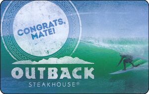 Gift Card: Congrats, Mate! (Outback Steakhouse, United States of ...
