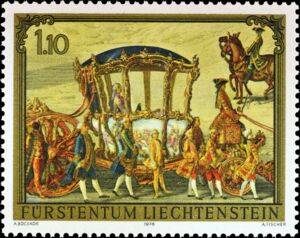 الطابع: Golden Carriage of Prince Joseph Wenzel by Martin von Meyten ...