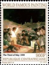 Stamp: The Third of May 1808 by Francisco Goya (Central African ...