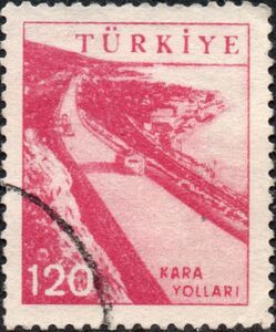 Stamp: Coastal Road, Kara Yollari (Türkiye (Turkey)(Industry and ...