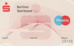 Bank Card: Berliner Sparkasse Maestro 05 (Berliner Sparkasse, Germany ...