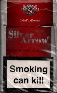 Cigarette Pack: Silver Arrow (United Kingdom of Great Britain ...