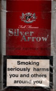 Cigarette Pack: Silver Arrow (United Kingdom of Great Britain ...