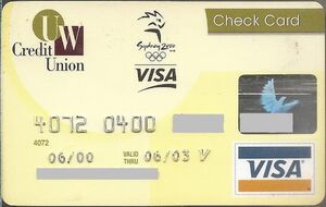 Bank Card: UW Credit Unión (Credit Unión, United States of AmericaCol ...