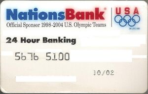 Bank Card: Nations Bank (NationsBank, United States of AmericaCol:US-PL ...